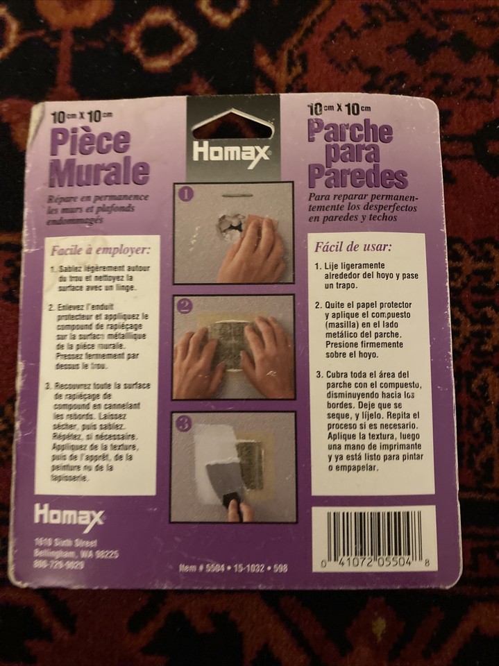 Homax wall patch, 4x4, for sheet rock holes | eBay