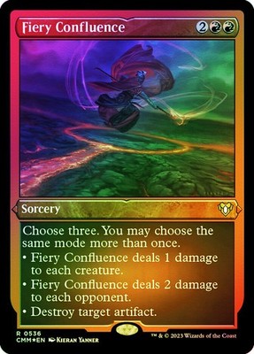 MTG FOIL ETCHED Fiery Confluence - Commander Masters #536 | eBay