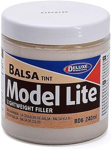 Deluxe-Materials Model Lite Wood Filler Balsa Colored (240ml) - Hobby ...