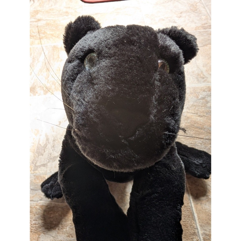 Black Panther Puma Plush Cat Toy Animal 23 Inches Laying Down | eBay