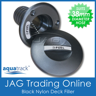 BLACK NYLON BOAT DECK FILLER - Fuel/Petrol/Gas/Water/Diesel - Tank Deck ...