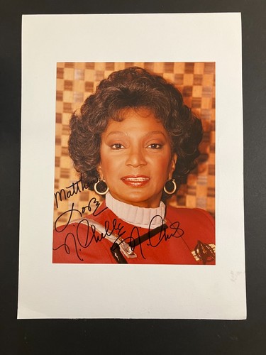 Star Trek TOS Uhura Nichelle Nichols (1932-2022) 8x10 Glossy Autograph ...