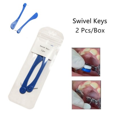 2 Pcs Dental Orthodontic Expander Frame Tool Swivel Keys Expansion ...