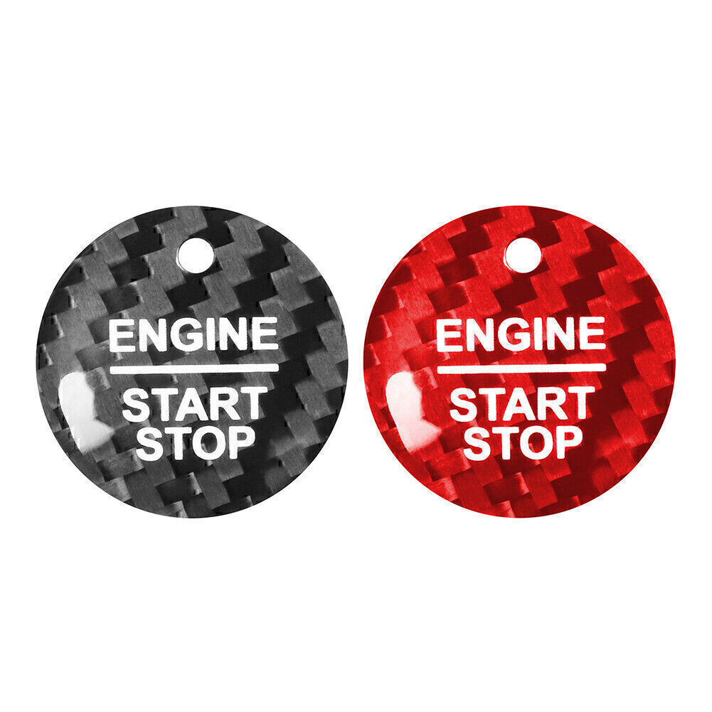 Carbon Fiber Keyless Engine Push Start Button Sticker For Ford F-150 ...
