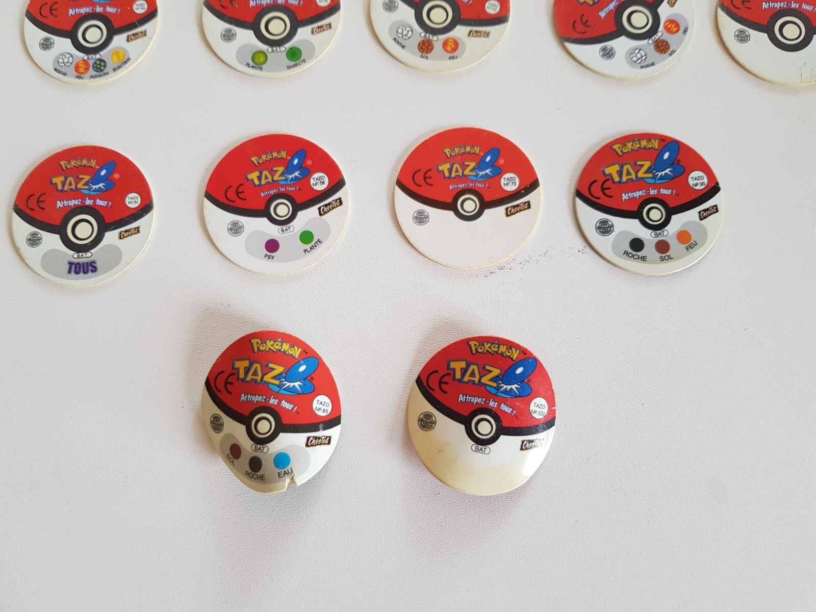 Lot de 16 POG Pokémon Nintendo (POG's) Anciens | eBay