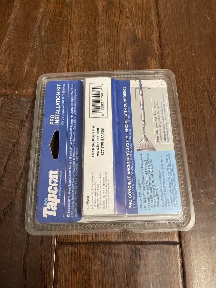 ITW Buildex 79012 Tapcon Pro Tool Installation Anchoring Kit NOS | eBay