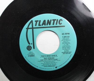 Rock Promo 45 Miki Howard Duet With Gerald Levert - That'S What Love Is ...