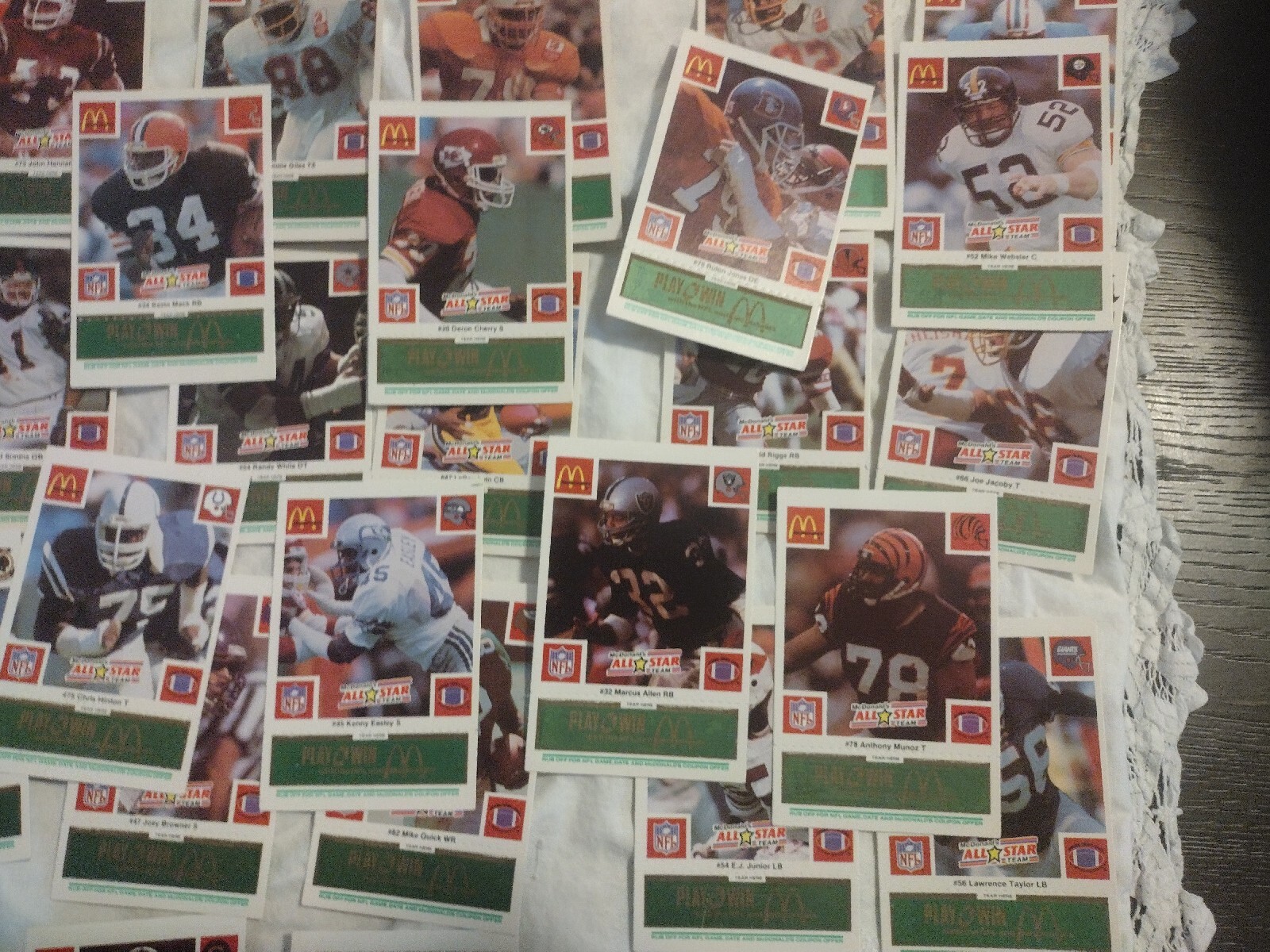 1986 NFL MCDONALD’S 32 CARD SET UNSCRATCHED GREEN TABS | eBay