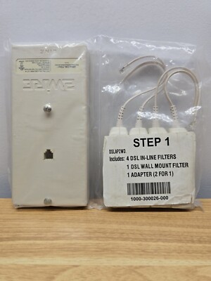 New Wall Mount plus 4 Pack DSL Line Filter KIT 4 Filters | eBay