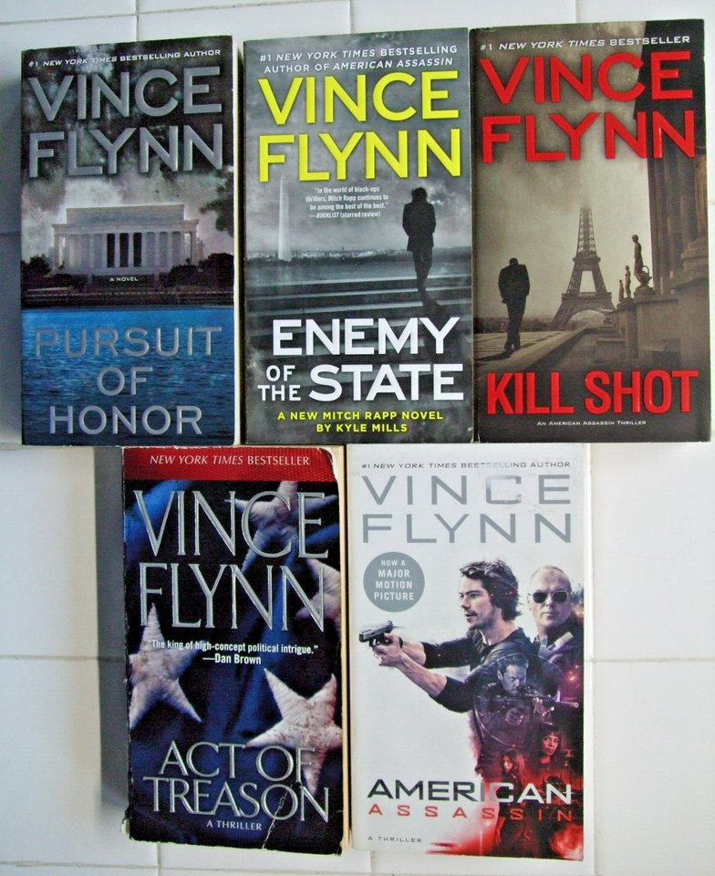 Vince Flynn Lot of 17 Paperback Thrillers Mitch Rapp First 13 15 16 17 ...