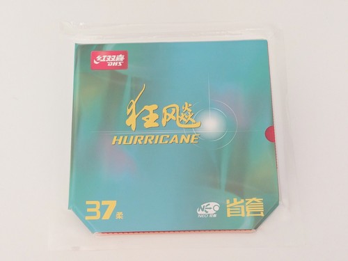 DHS Hurricane 3 Neo Provincial Soft 37 Degree Table Tennis Rubber Red ...