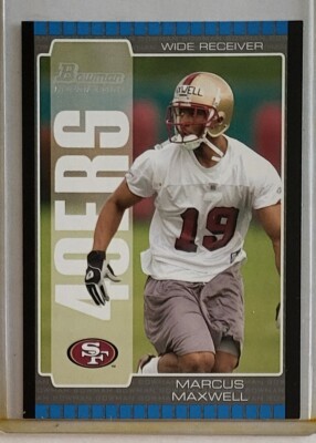 2005 Bowman Rookie #220 Marcus Maxwell San Francisco 49ers Football ...