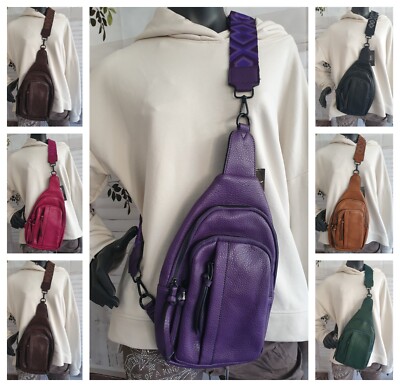 Neue Farben 💋Rucksack Bauchtasche mit Gurt Umhänge Tasche Cross Body Bag | eBay.de