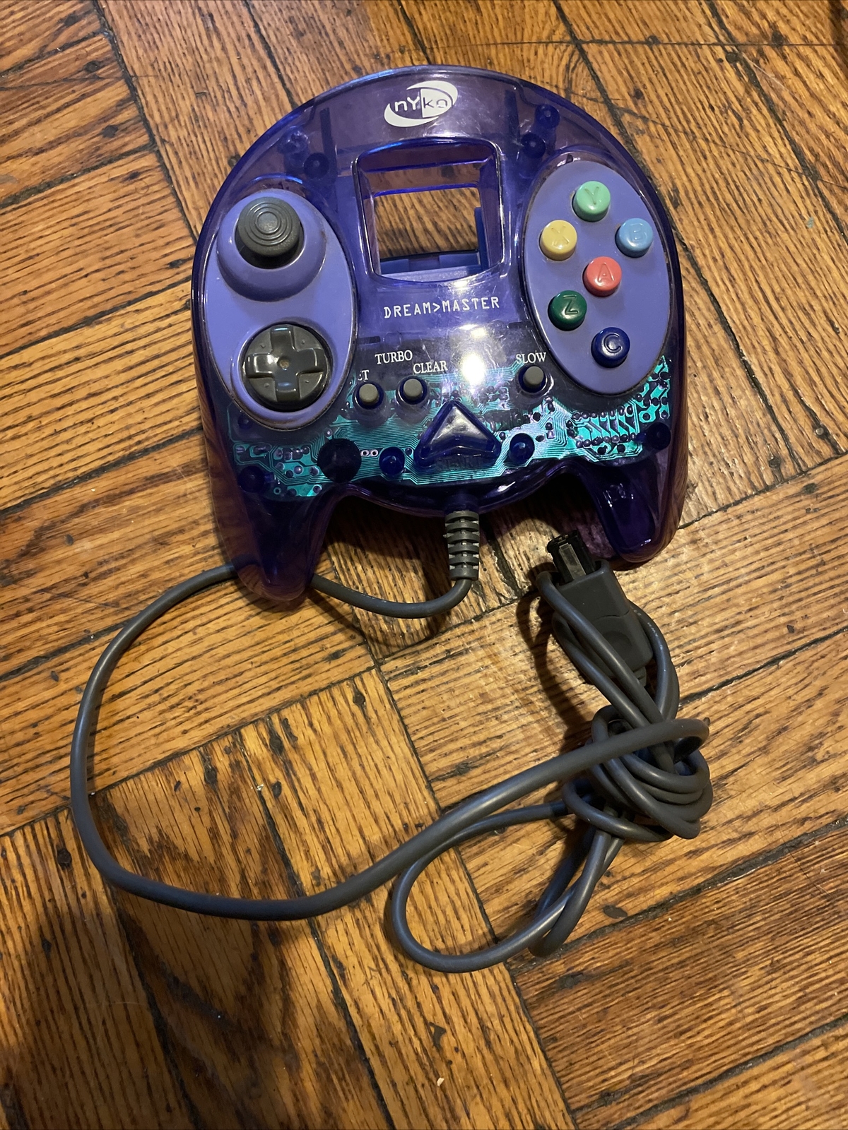 Dream Master Controller Nyko Clear Purple for Sega Dreamcast Console ...