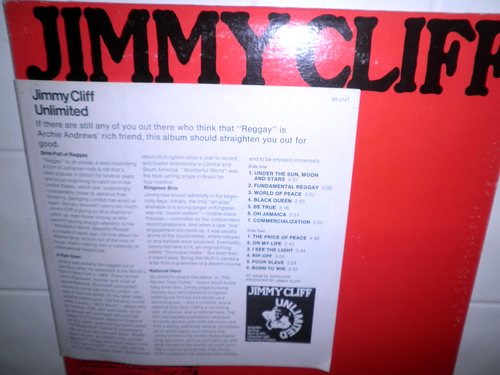 JIMMY CLIFF Unlimited REPRISE 1973 NM LP gatefold with promo wrap ...