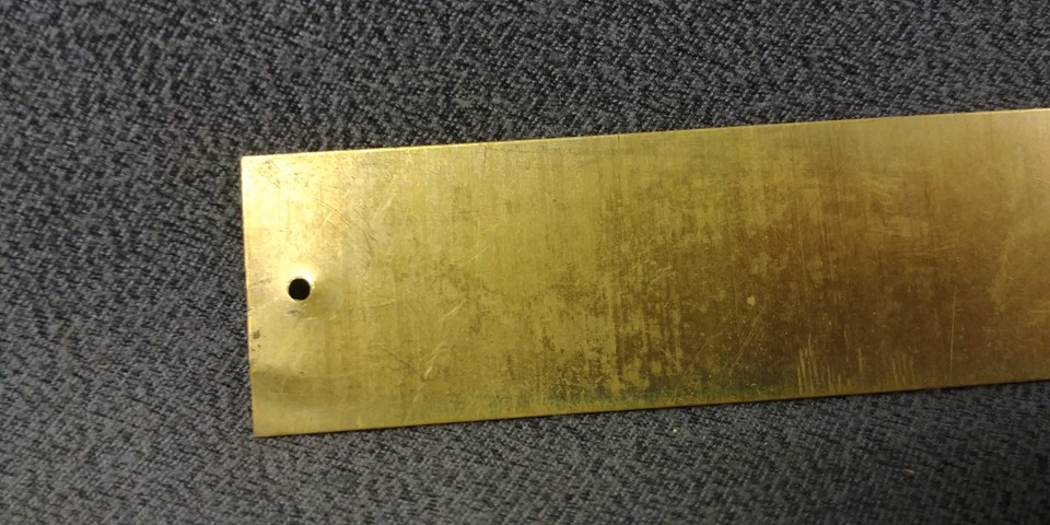 1930s National Venetian Blinds Brass Company Name Plaque Emblem ID Tag ...