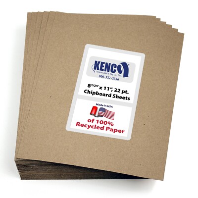 100-1,000 Sheets of 8.5x11" 22 Pt Chipboard Cardboard - Scrapbooking ...
