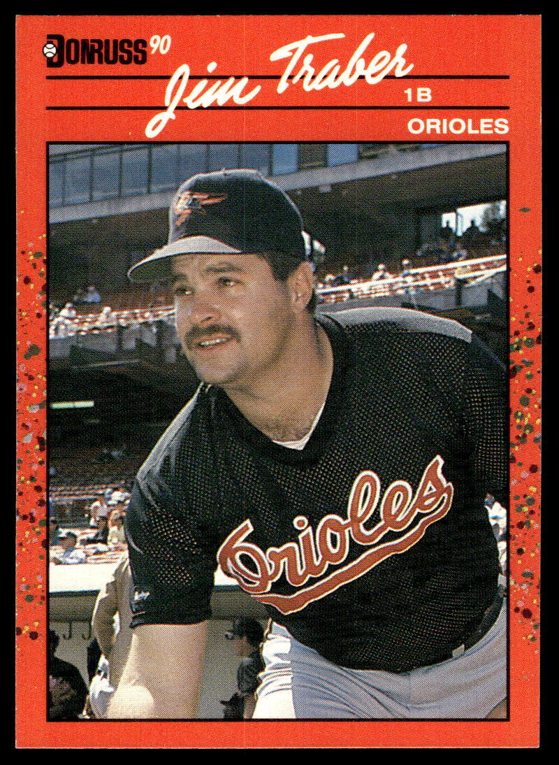 1990 Donruss 569 Jim Traber Baltimore Orioles Baseball Card | eBay