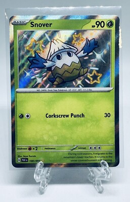 Snover 100/091 - SHINY HOLO RARE - Paldean Fates - Pokemon TCG Card | eBay