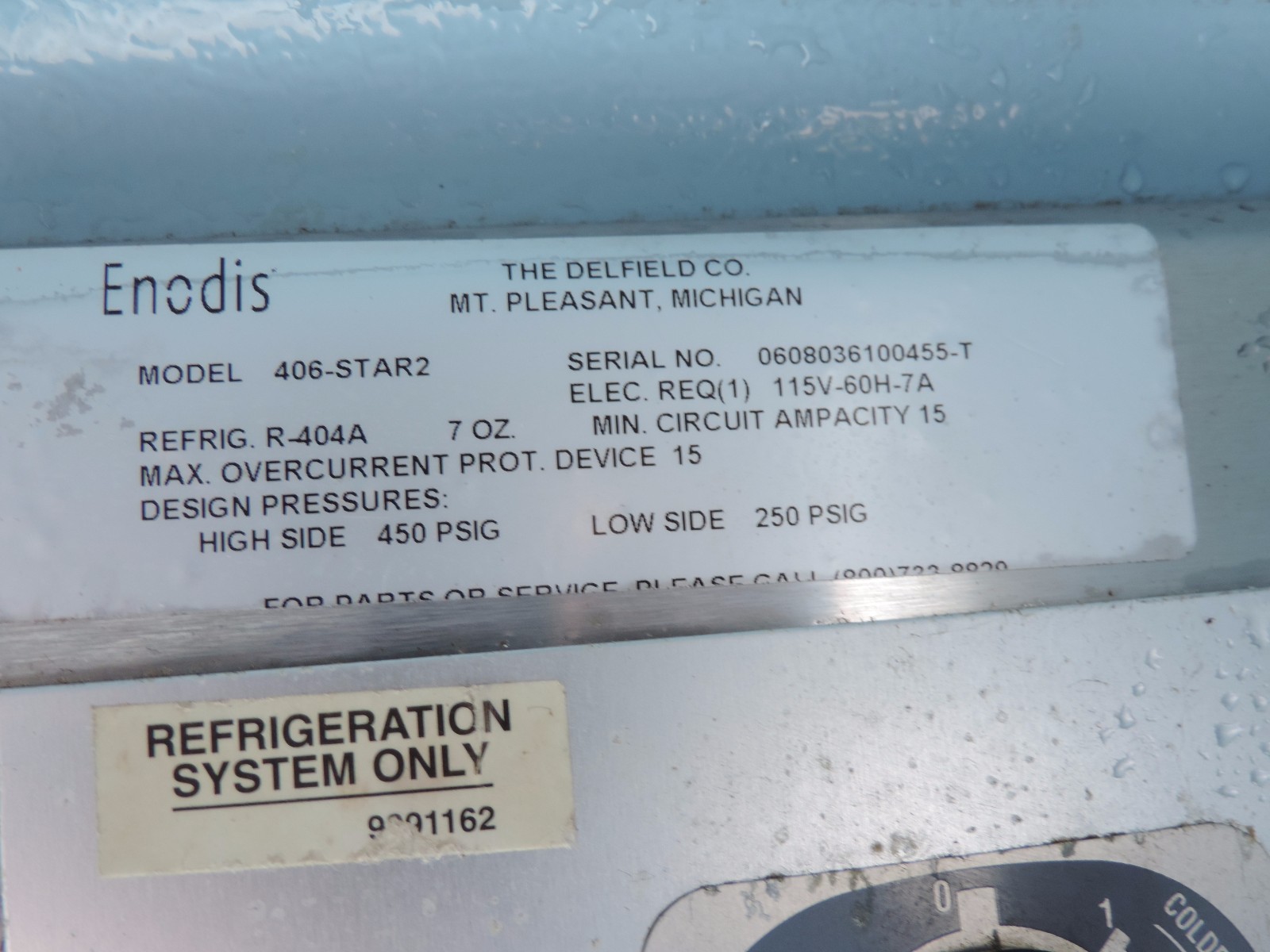 REFRIGERATOR UNDER COUNTER SINGLE DOOR (DELFIELD 406-stars2) | eBay