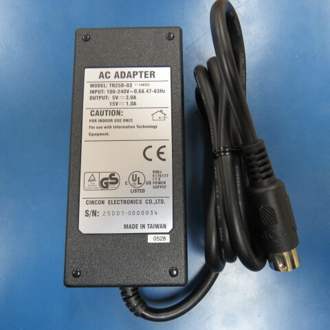 CINCON ELECTRONICS CORP TR25D03Y-14E02 Qty of 1 per Lot AC adapter, 100 ...