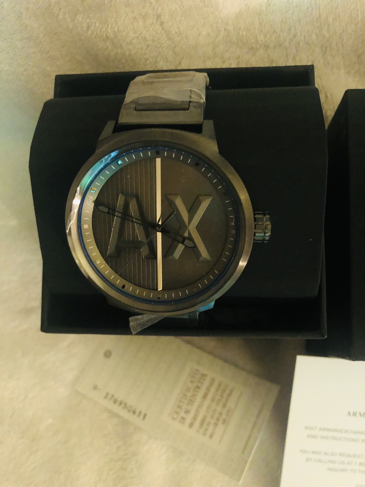 Male Armani Exchange Dress Analog Watch AX1362 Grey 723763232647 for ...