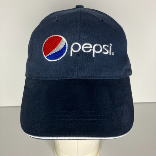 Pepsi Navy Blue Adjustable Hat | eBay