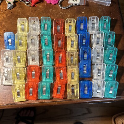 5 Pack Plastic Chip Clips Bag Clips Food Clips Spring Loaded Paper ...