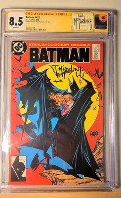 Batman 423 CGC 8.5 1st Print Signed Todd McFarlane! Iconic Cover ...