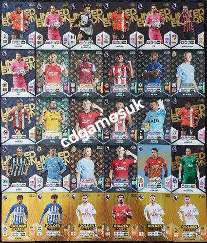 PANINI Adrenalyn XL PLUS 2024 Premier League - LIMITED EDITION & GOLDEN ...