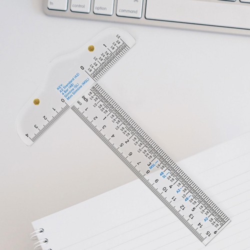 Clear Acrylic T Square Ruler T Ruler Stationery Transparent for Easy ...