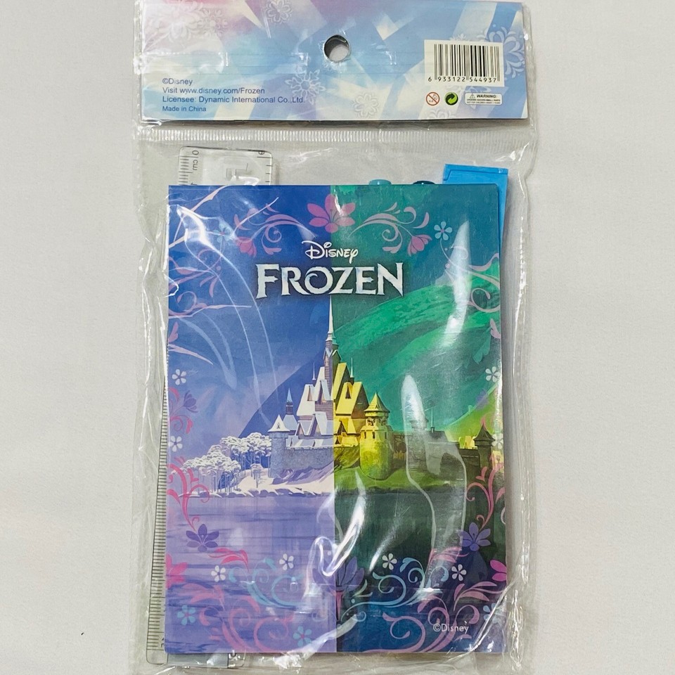 Blue Disney Frozen Stationery set, Pen, Pencil, Notebook, Ruler, Eraser ...
