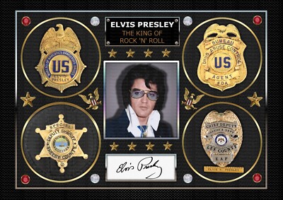 ELVIS PRESLEY - DEA - Police Badge - Exclusively Made By Mashed Designs ...