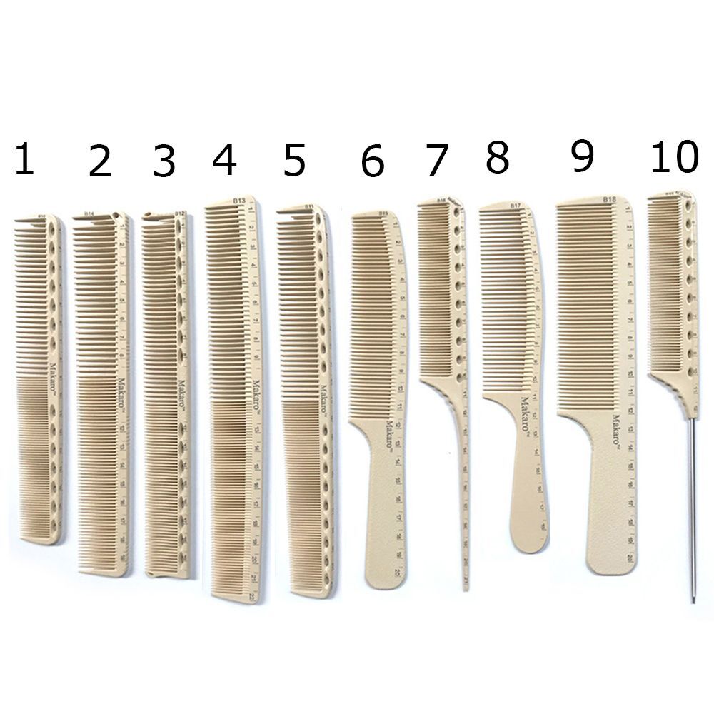 HOT Plastic Ruler Comb Salon Barber Comb Laser Styling Combs Clear ...