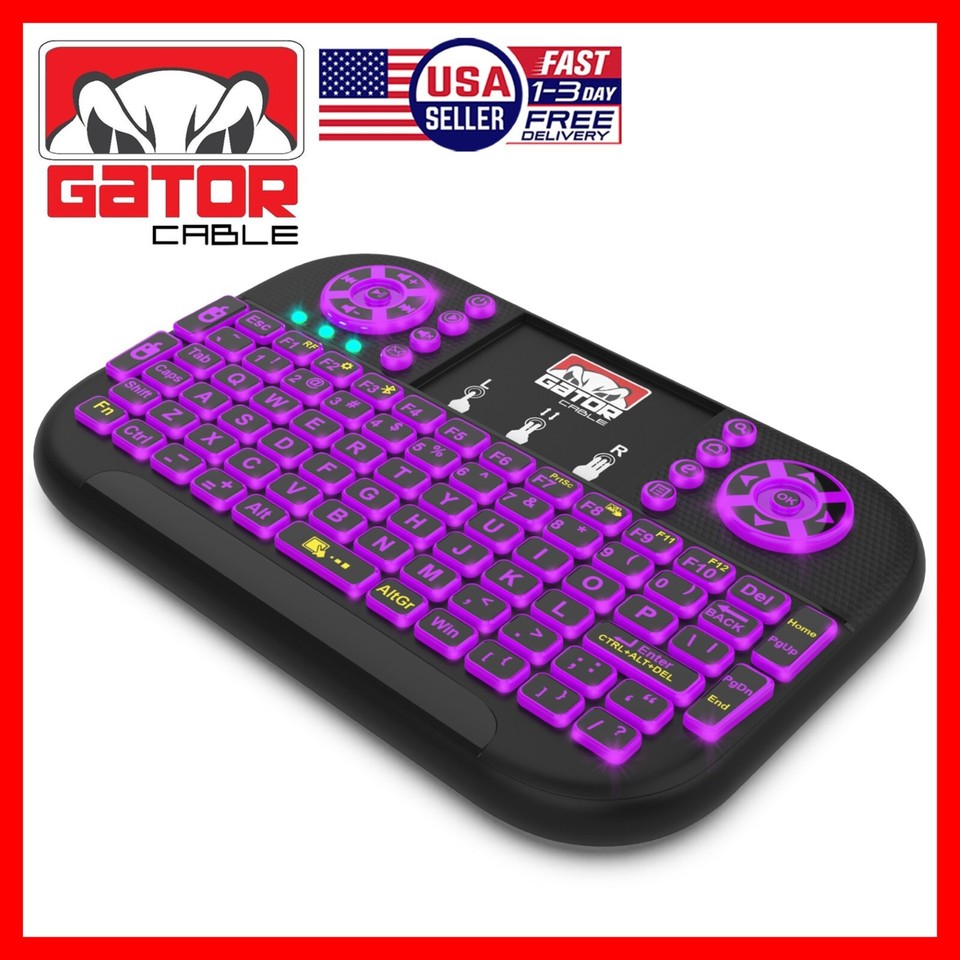 Mini Wireless Bluetooth Keyboard Remote Touchpad Smart-TV Android TV PC ...
