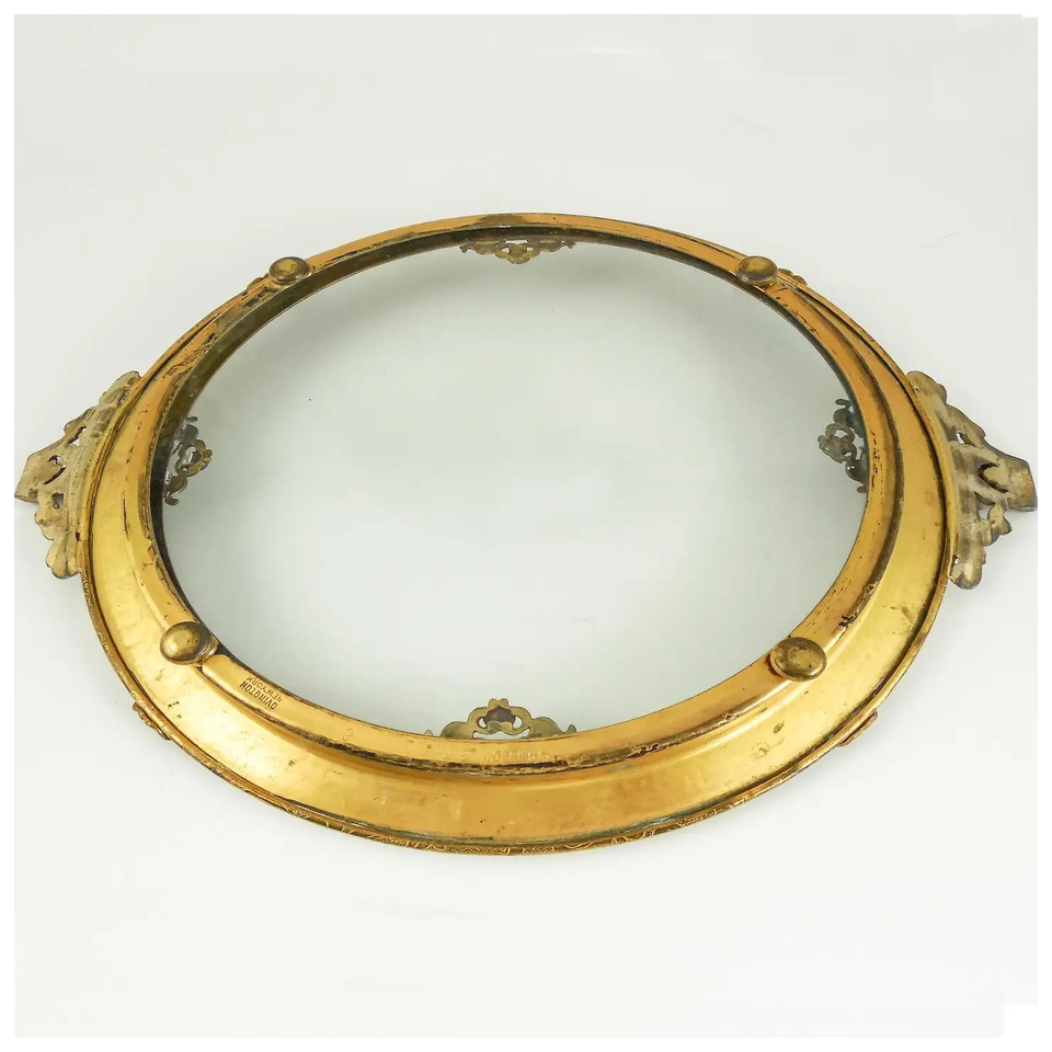 Apollo Studios NYC Gold Ormolu Jeweled Vanity Tray for Ovington ...