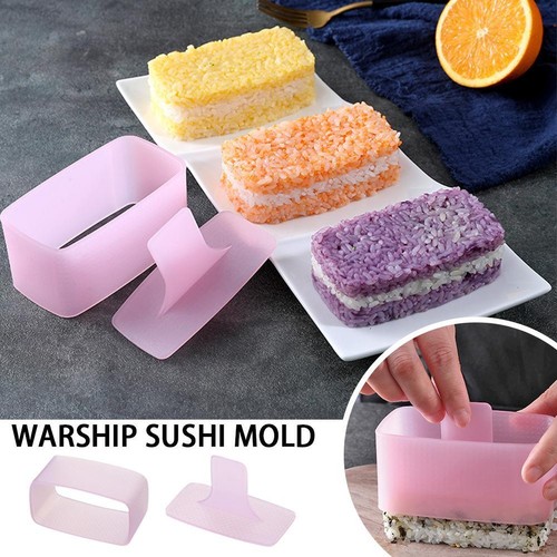 Sushi DIY Maker Mould Musubi Mold Non-Stick Rectangular Plastic Z1 ...