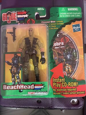 BEACHHEAD 2003 Hasbro GI Joe VS Cobra Spy Troops Mission Disc Cartoon ...