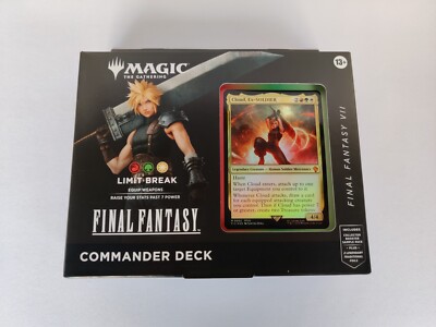 MTG FF Magic The Gathering Final Fantasy VII Commander Deck Cloud Limit ...