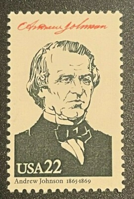 Scott#: 2217h - Andrew Johnson 22c 1986 single stamp MNHOG | eBay