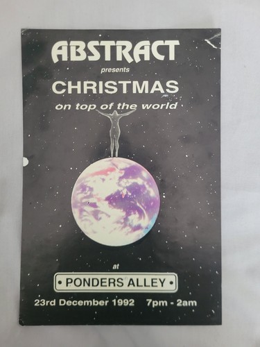 Abstract Presents Christmas On Top Of The World Rave Flyer | eBay