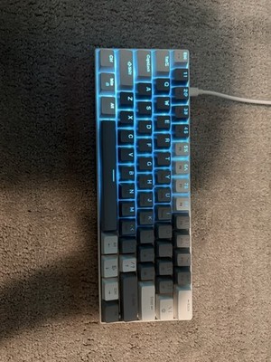 MAGEEGEE Frost White and Grey Keyboard USB Wired - LED - Great ...