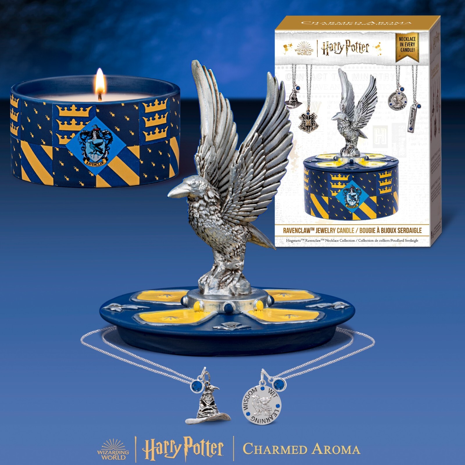 Charmed Aroma Harry Potter™ Ravenclaw Candle Tray & 925 Sterling Silver ...