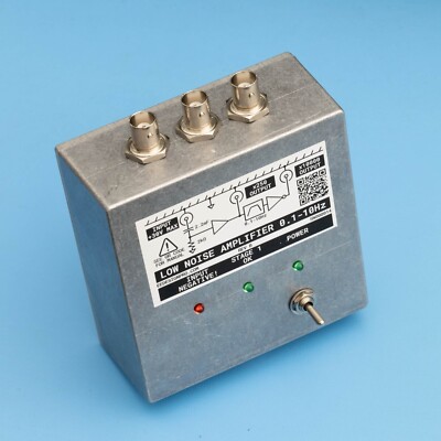 Low Noise Low Frequency Amplifier for 0.1-10Hz measurements, 10000 V/V ...
