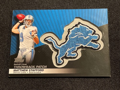 2010 Topps MATTHEW STAFFORD Retro Exclusive Throwback Patch Detroit ...