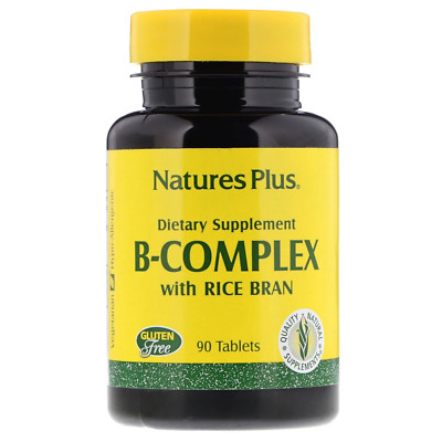 Nature's Plus, B-Complex with Rice Bran, 90 Tablets | eBay