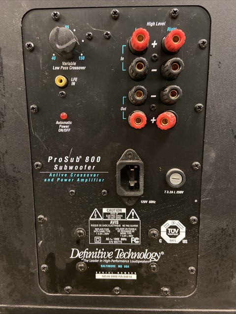 Definitive Technology ProSub 800 Powered Subwoofer - Black for sale ...