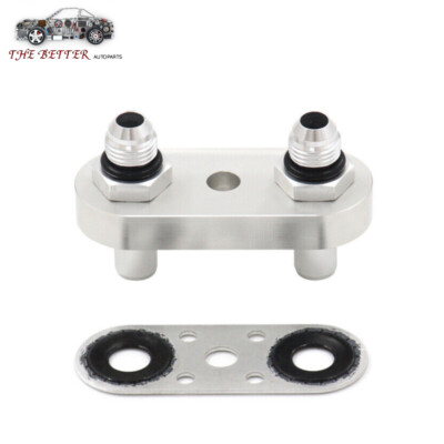 Transmission Cooler Line Adapter Plate with 6AN Fittings Seal 6L80E ...