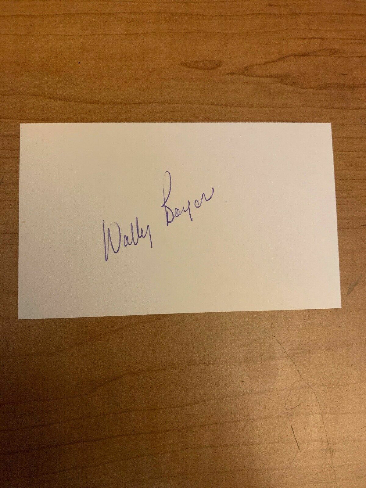 WALLY BOYER - HOCKEY - AUTHENTIC AUTOGRAPH SIGNED INDEX -B3008 | eBay