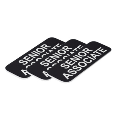 Senior Associate 1 x 3" Name Tag, (3 Pack) | eBay